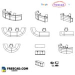 Reception Desks in 2D DWG file | Download Library AutoCAD Free