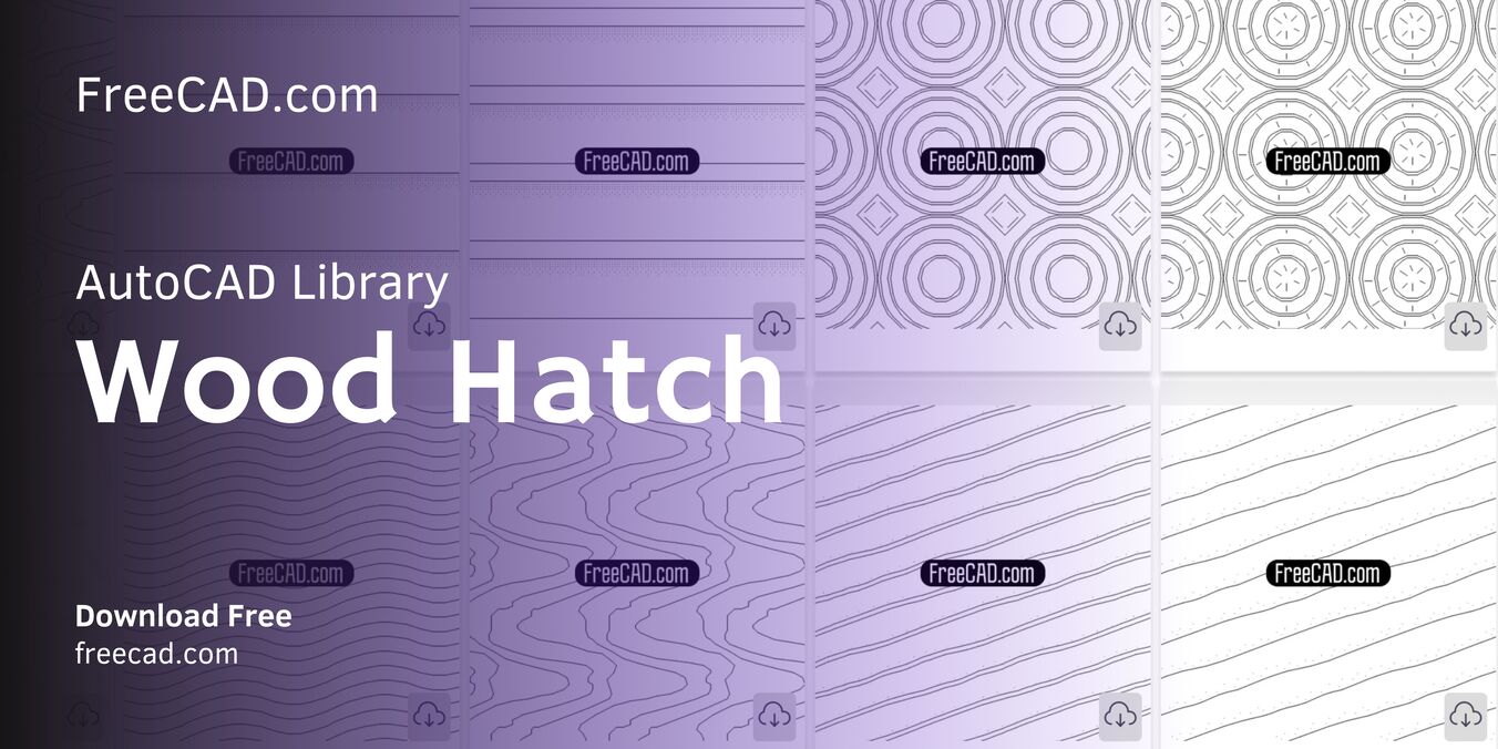 Wood Hatch AutoCAD Pattern Free Download Texture CAD